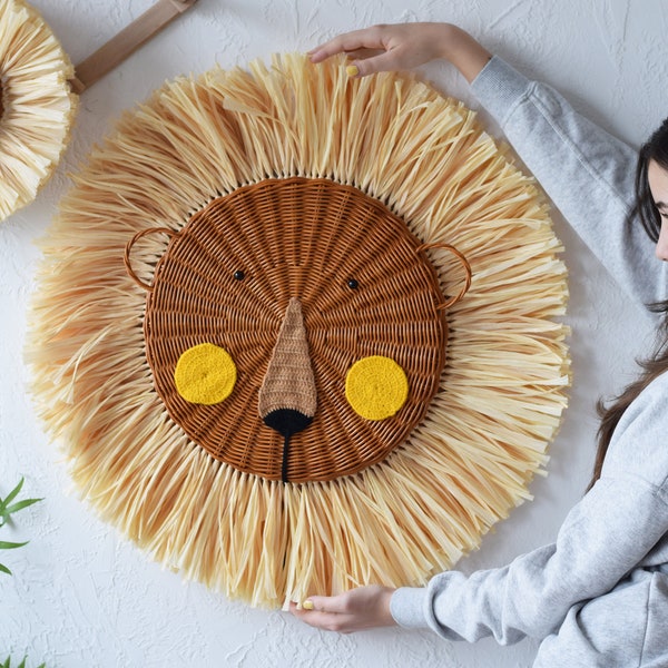 Rattan Animal Head - Etsy