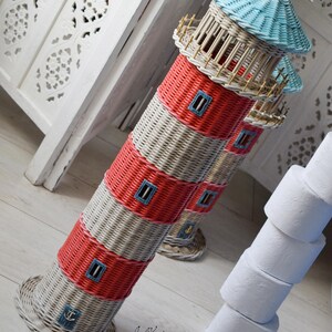 Lighthouse Decor Storage Toilet Paper Lighthouse Figurines Funny Toilet ...