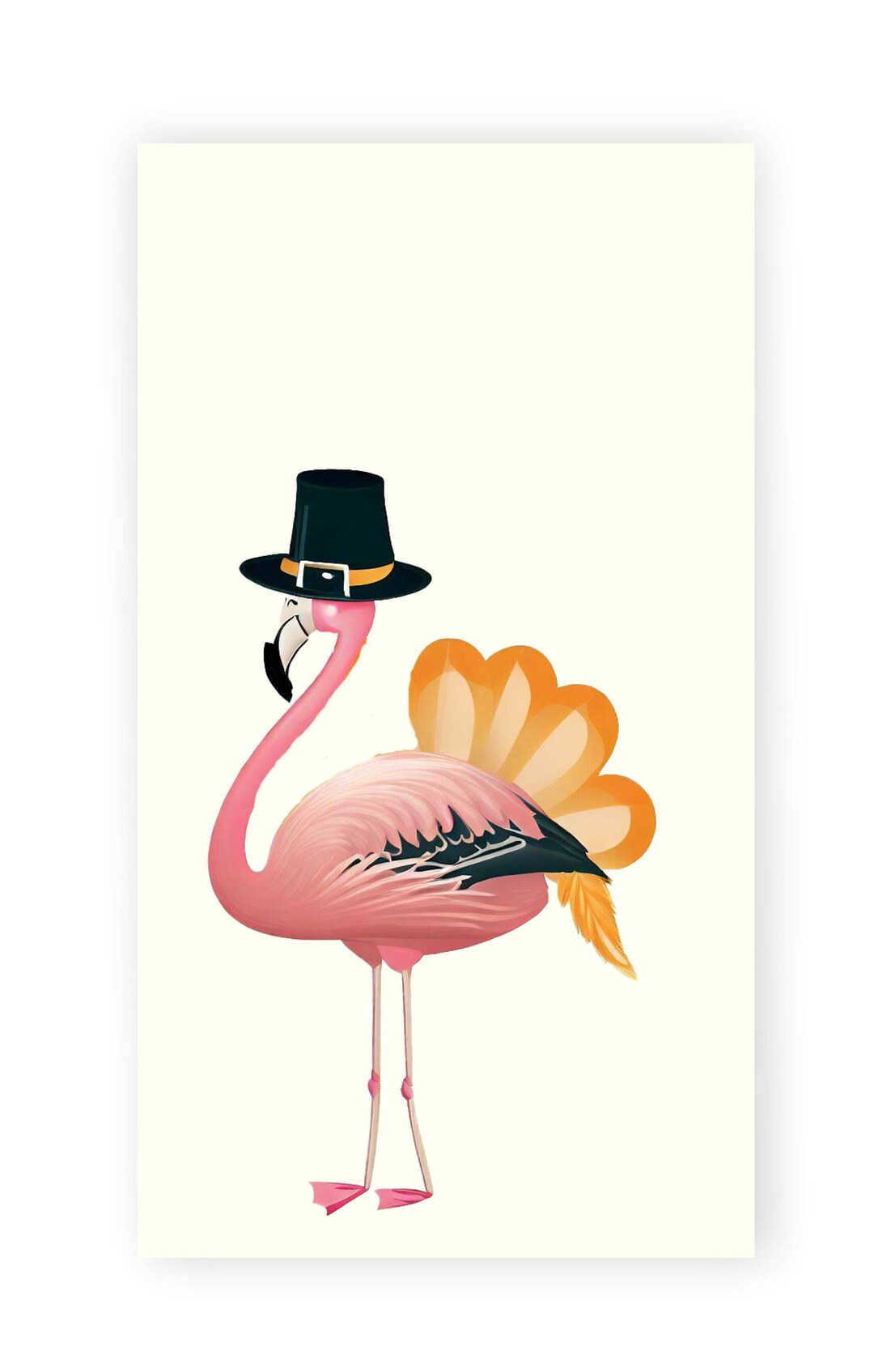 Funny Thanksgiving Flamingo Turkey Kitchen Hand Towel - Etsy