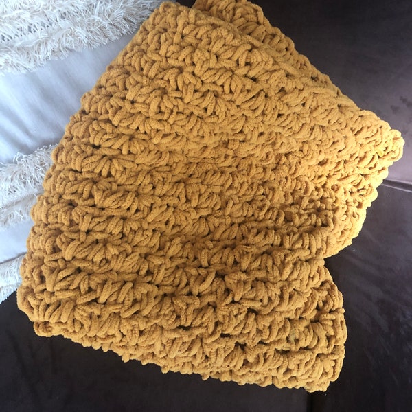 Mustard Blanket - Etsy