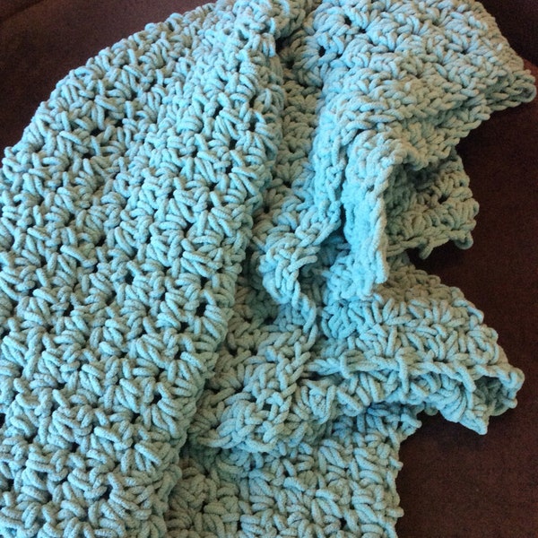 Turquoise Blanket - Etsy