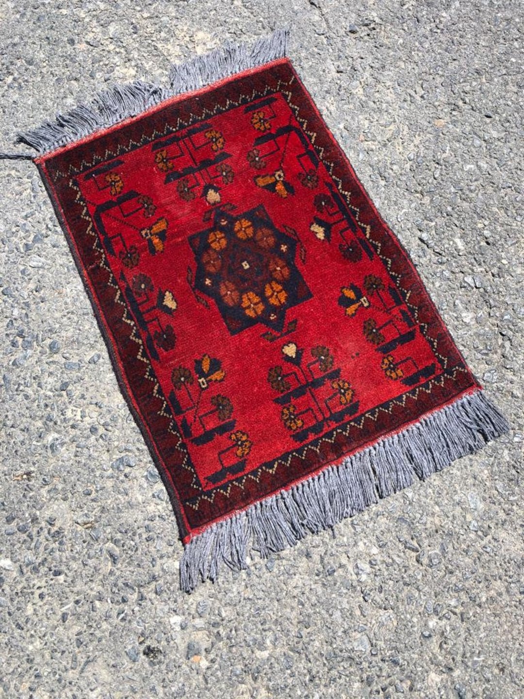 Afghan Rug 1'4''x2'ft Handmade Afghan Rug - Etsy
