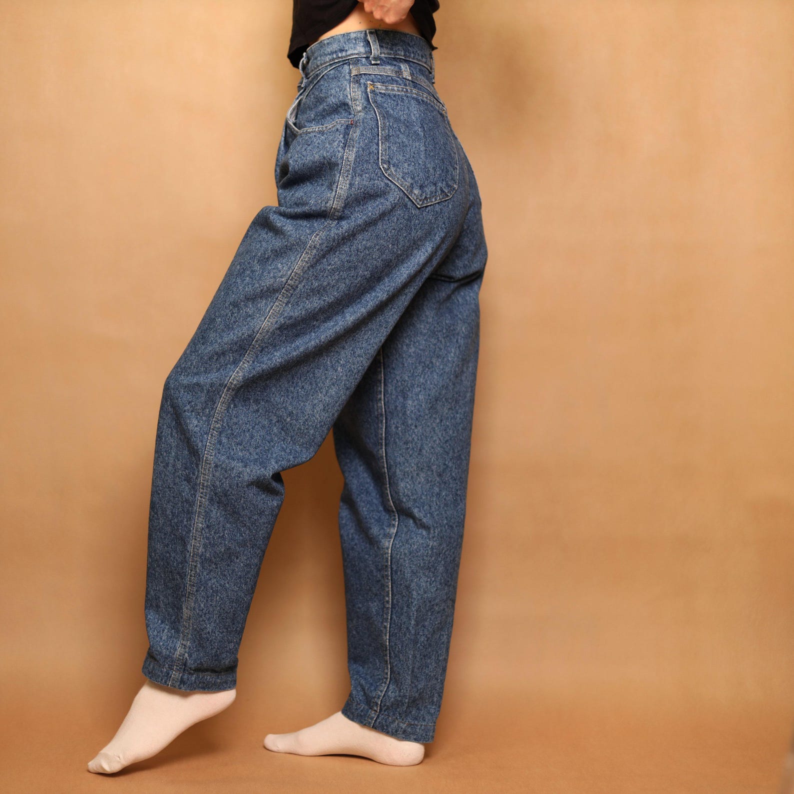 LEE Jeans Size 25 Balloon Fit and Pleated Front, 80s Acid Wash LEE ...