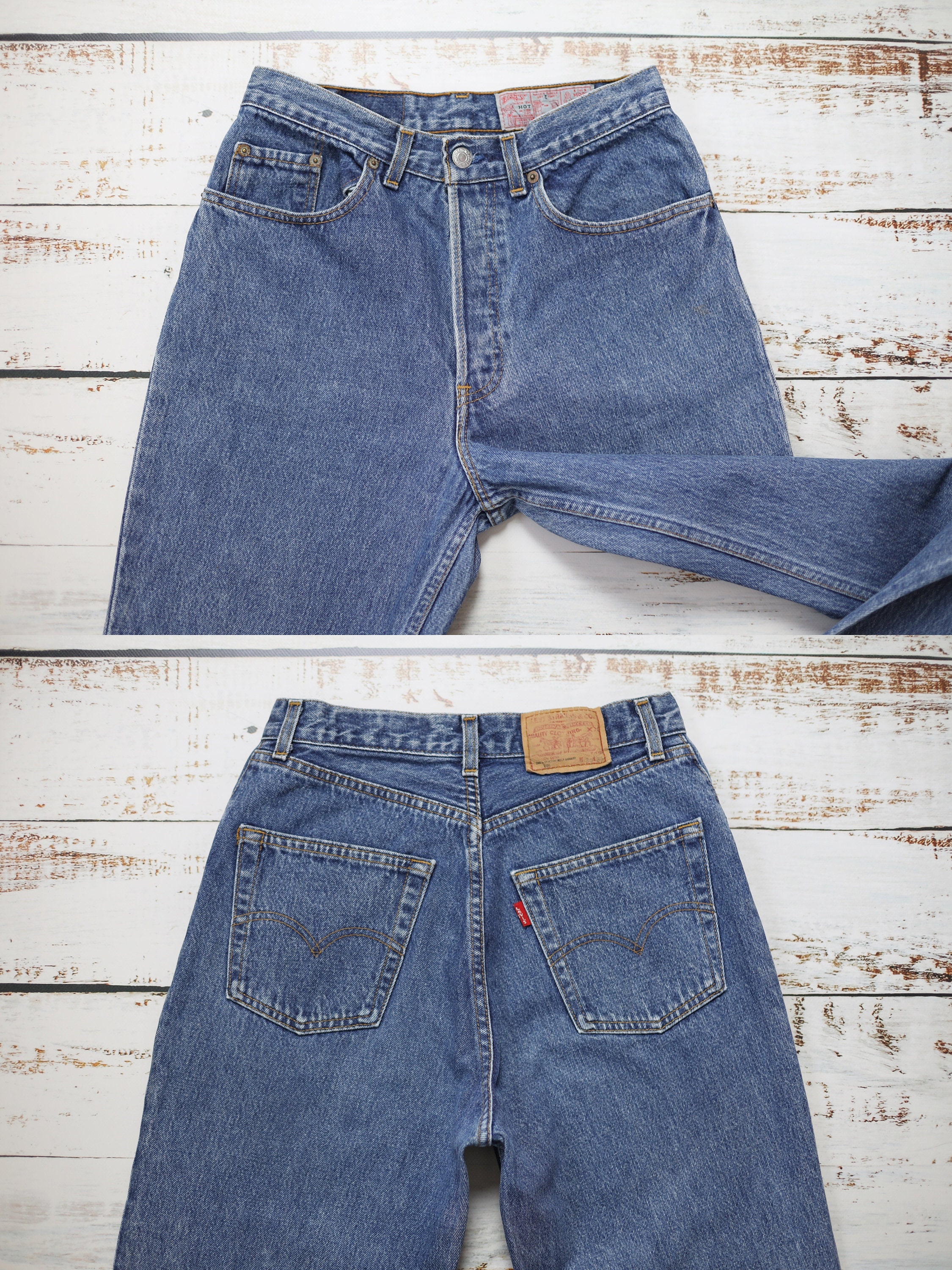 LEVI'S 901 Jeans W27 Vintage Blue Levi Jeans Size W27 L30 - Etsy