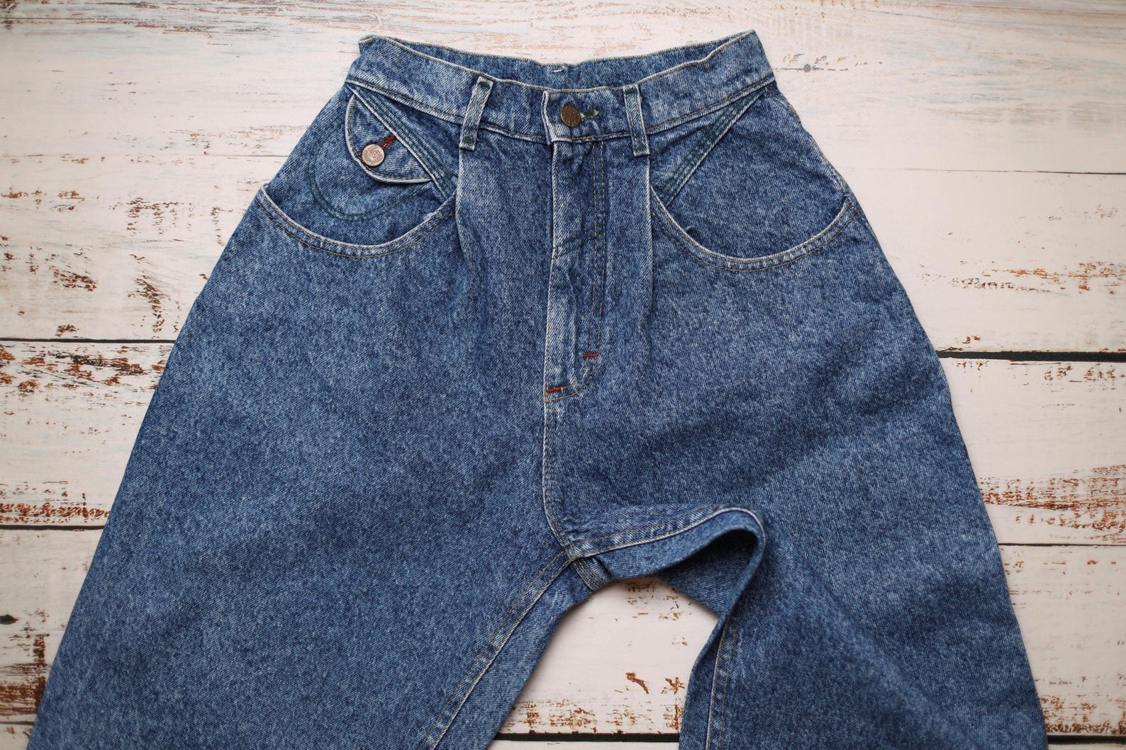 LEE Jeans Size 25 Balloon Fit and Pleated Front, 80s Acid Wash LEE ...