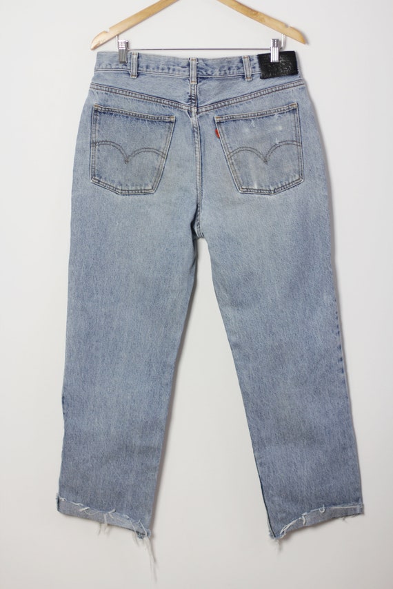 LEVI'S 627 jeans orange tab worn trashed, 90s destroy… - Gem