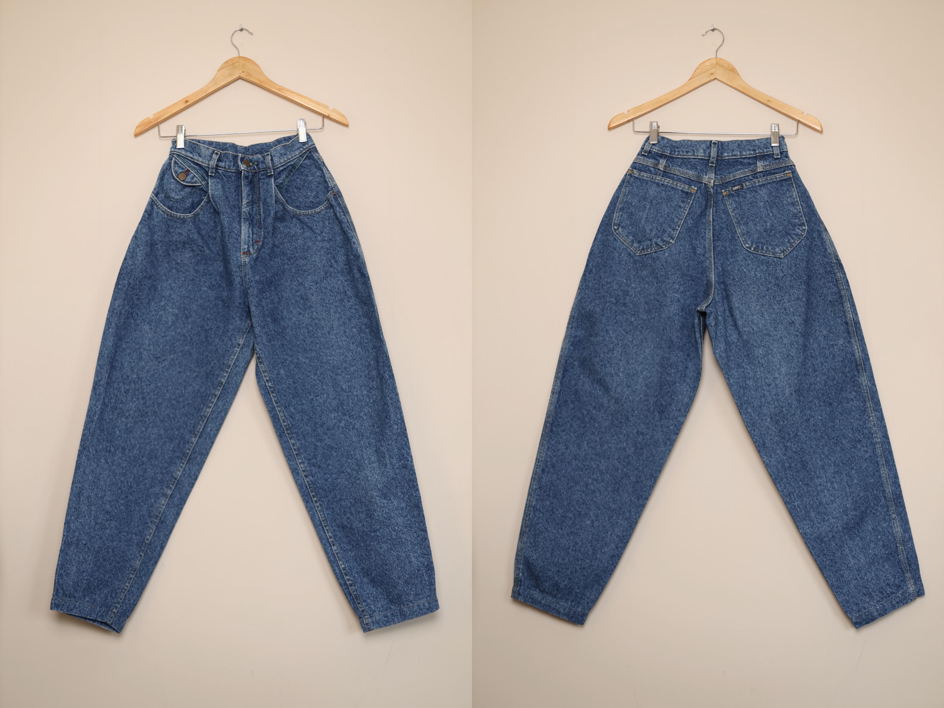 LEE Jeans Size 25 Balloon Fit and Pleated Front, 80s Acid Wash LEE ...