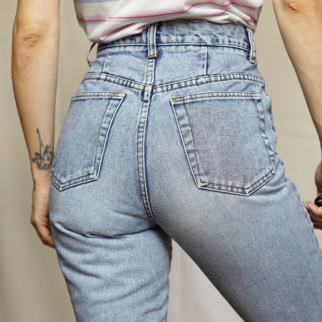 90s Light Blue Jeans Women's Size 26, Vintage High Waist Jeans - Etsy