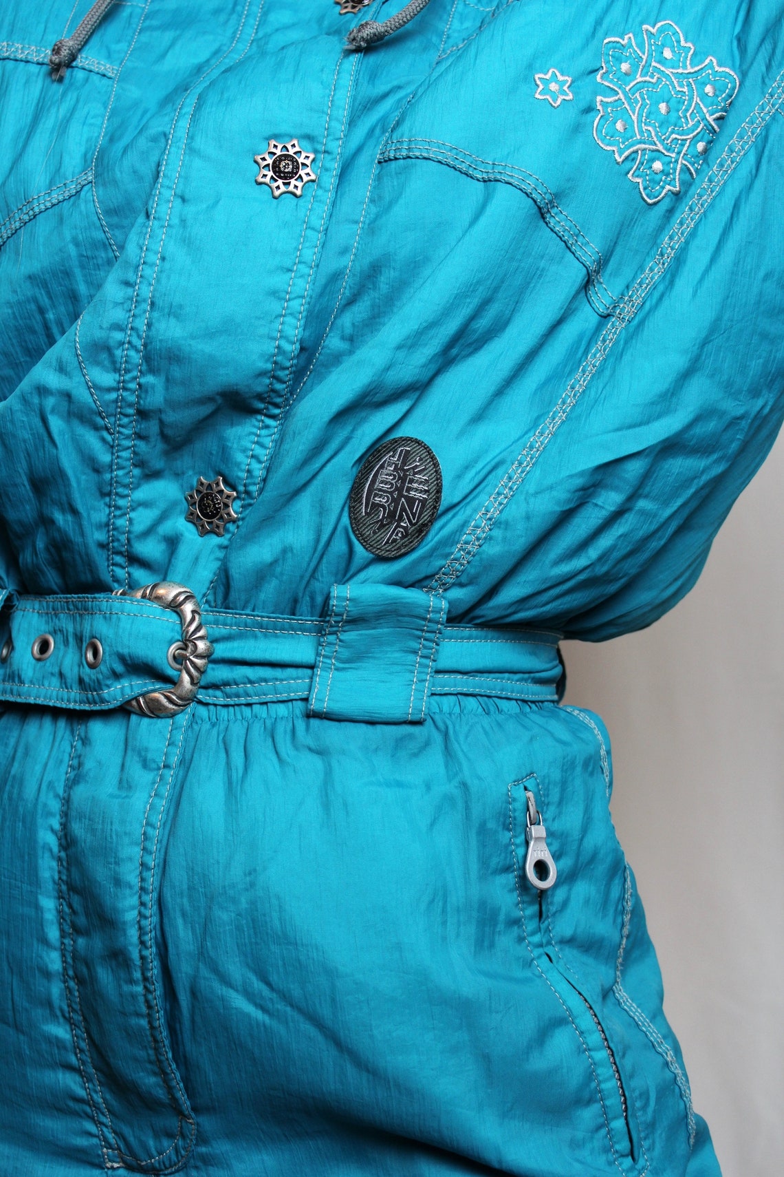 Women's Winter Ski Suit HIBERNIA Vintage Turquoise Ski - Etsy