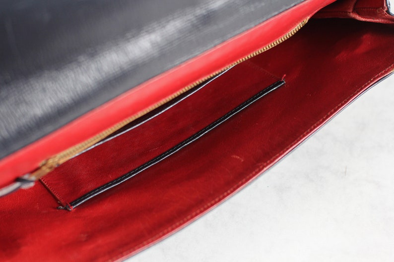 Top Handle Bag Vintage Rectangle Leather Handbag - Etsy