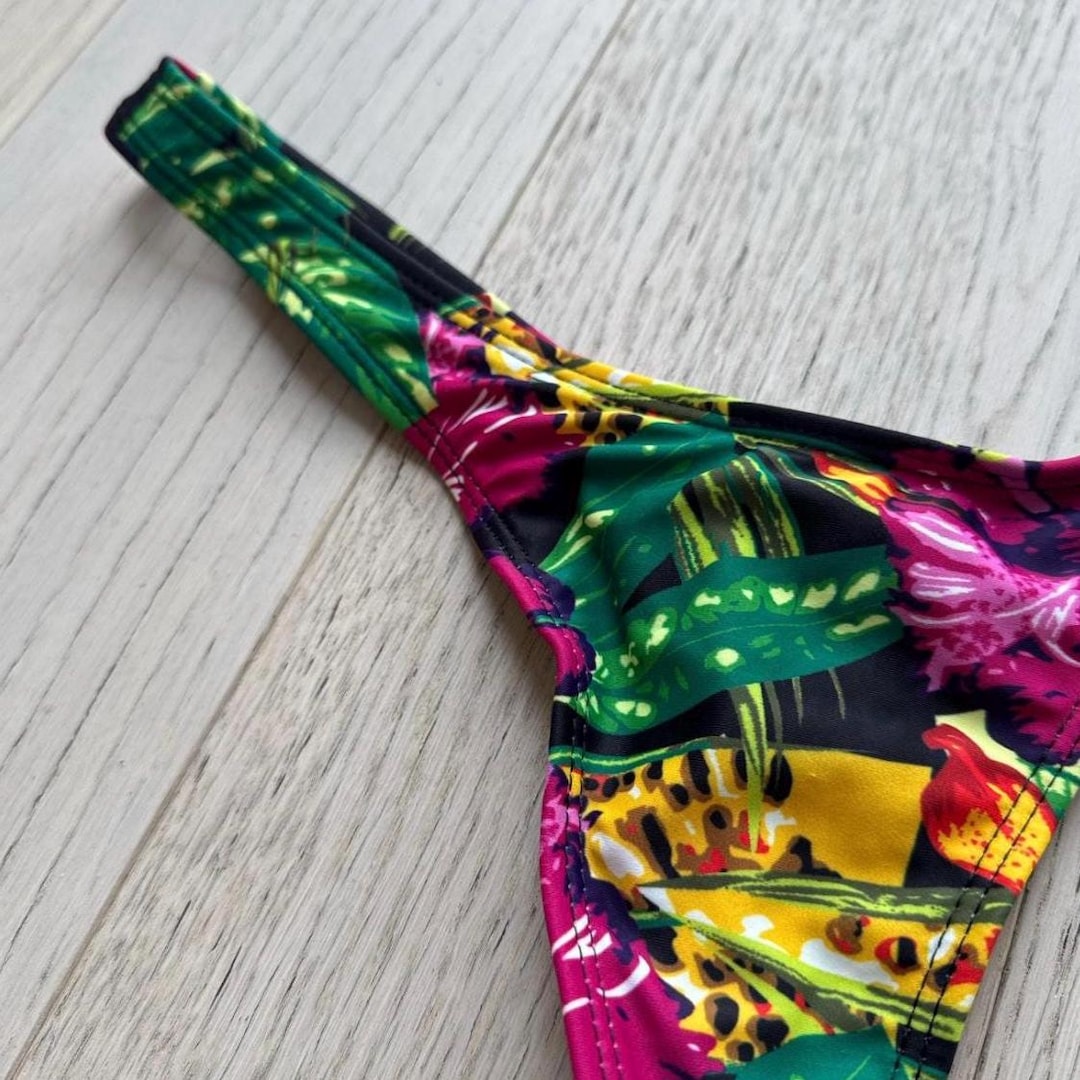 Tropical Bikini Brazilian Style Bottoms - Etsy
