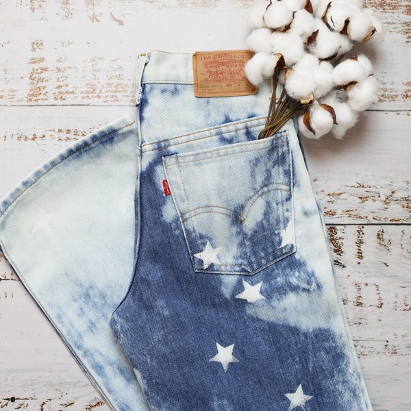 Jeans With Stars - Etsy