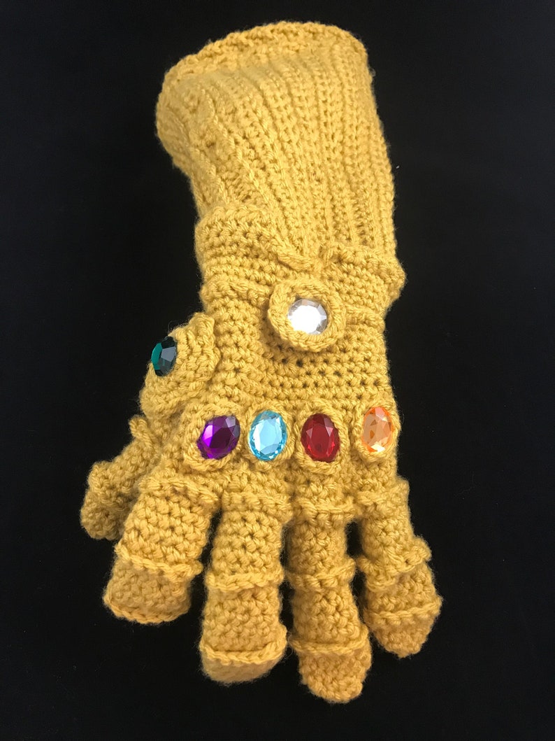 Infinity Gauntlet Crocheted Inspired by Thanos Avengers Marvel Comics ...