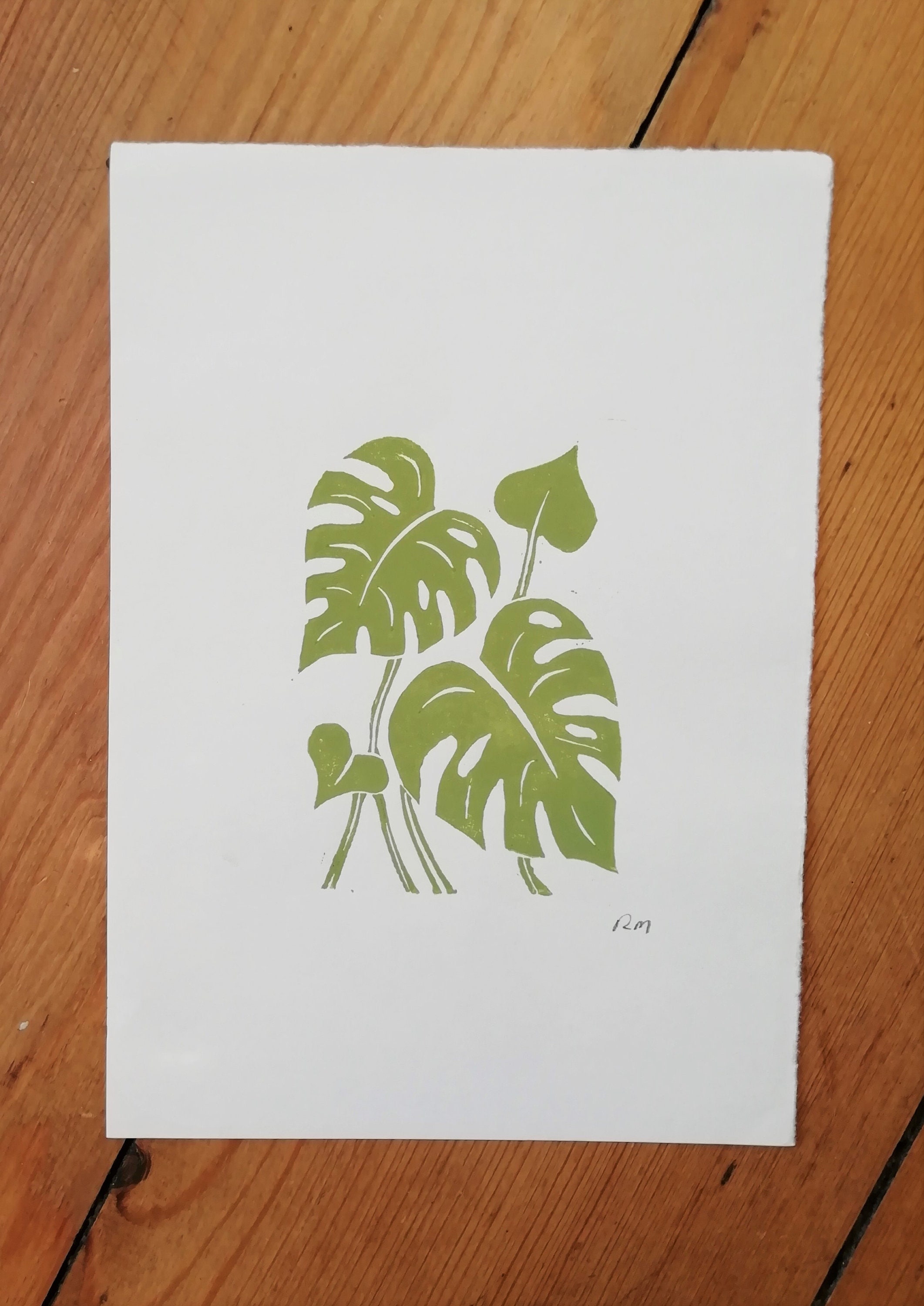House Plant Original Linocut - Etsy Sweden
