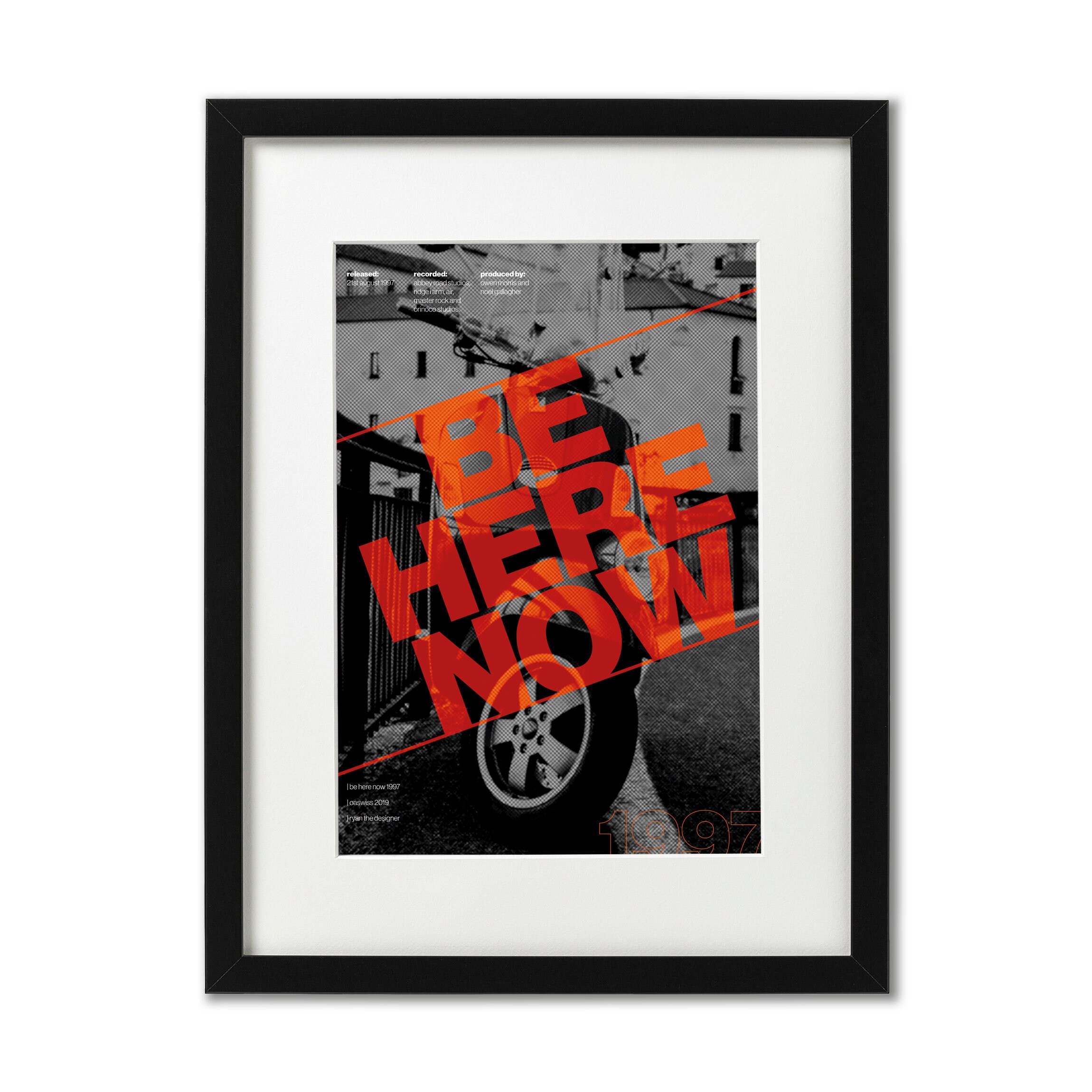 Be Here Now Artwork / Music Print / Poster / Gig Poster / 90s - Etsy UK