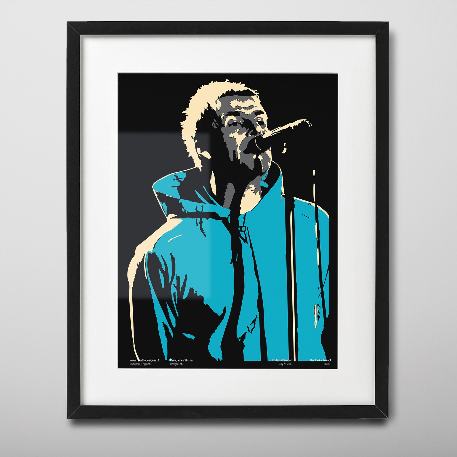Liam Gallagher Poster Art Print / Stencil Street Art Design / - Etsy