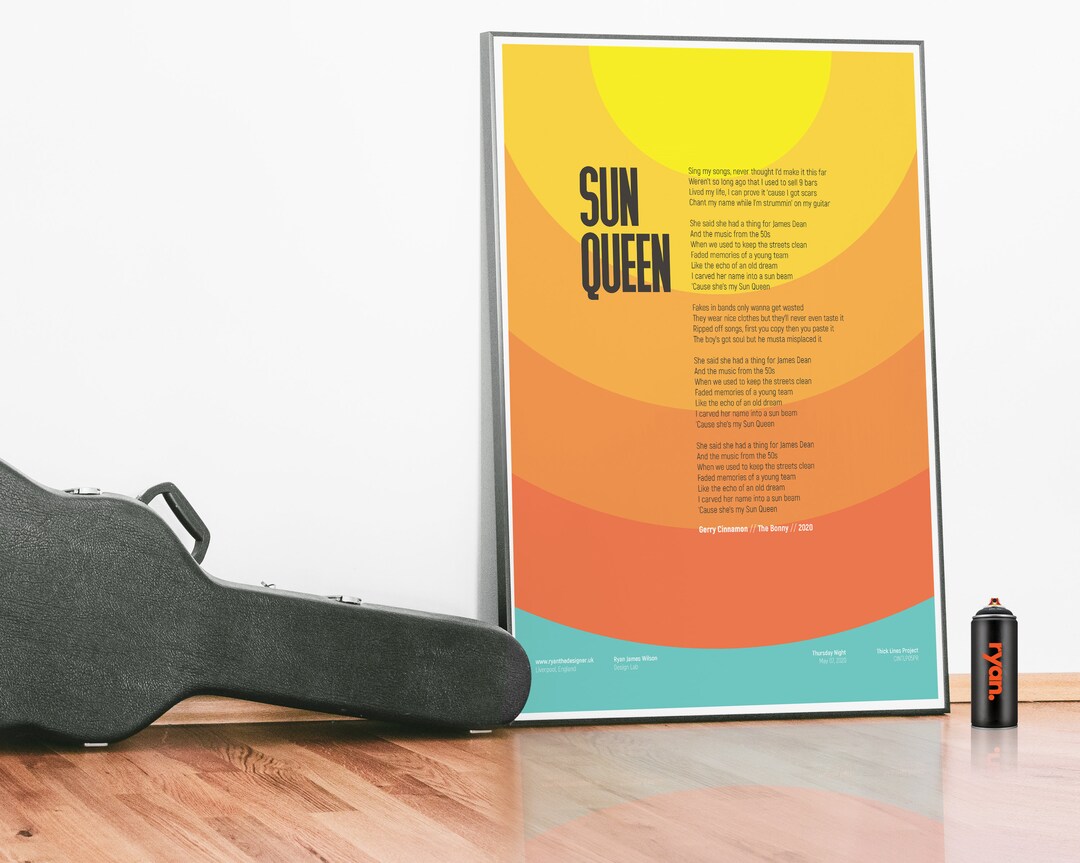 Gerry Cinnamon A1/A2 Artwork / the Bonny Poster / Unframed / - Etsy