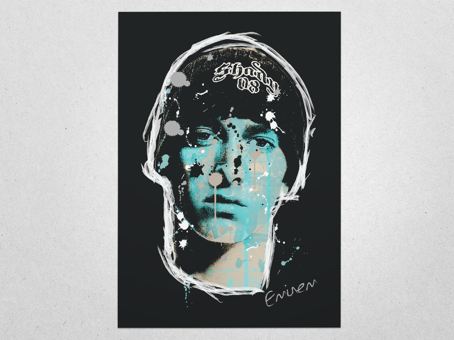 Eminem Graffiti Print / Digital Art / Slim Shady Print / - Etsy