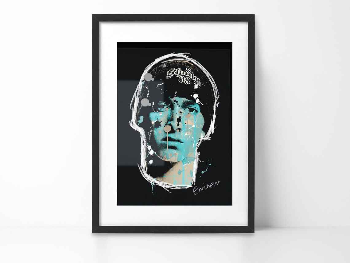 Eminem Graffiti Print / Digital Art / Slim Shady Print / - Etsy