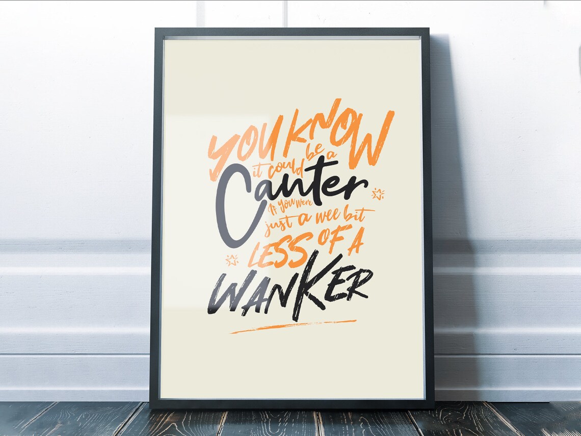 Gerry Cinnamon Poster Art Print / Artwork / Canter Lyrics / | Etsy