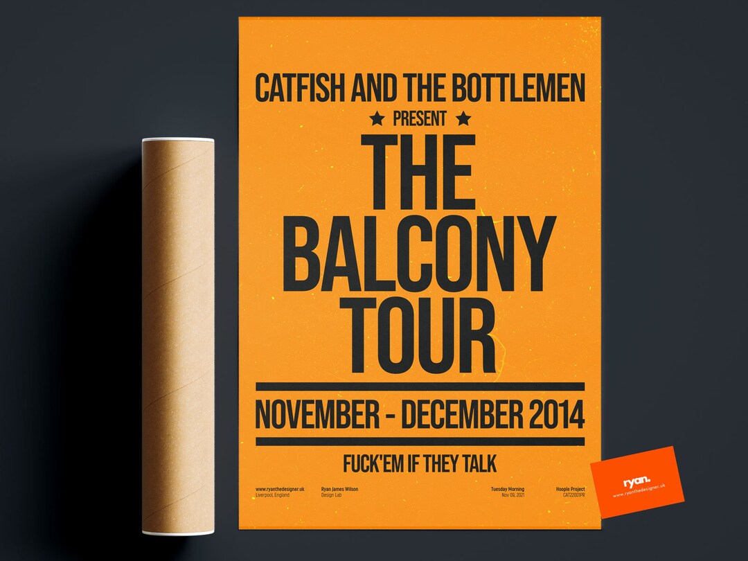 Catfish and the Bottlemen 'the Balcony' Tour Poster - Modernist Indie ...