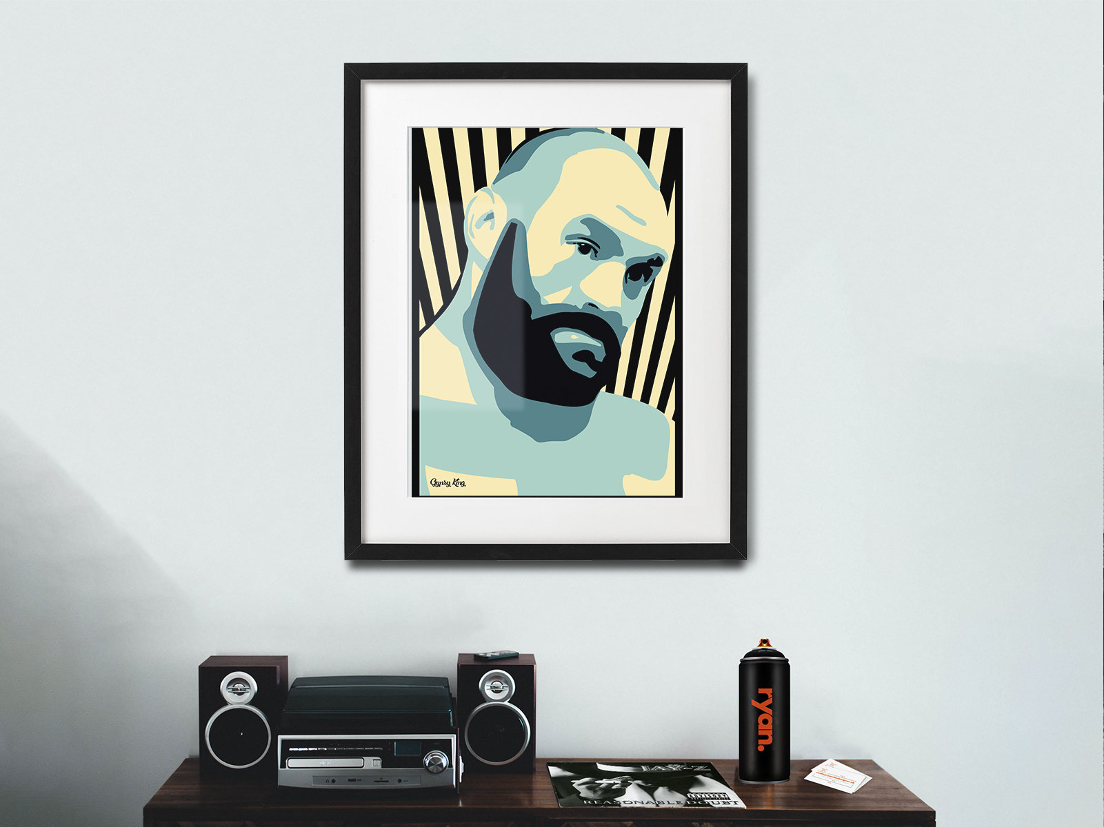 Tyson Fury Obey Posterart Print / Graffiti Style / Artwork / Black ...