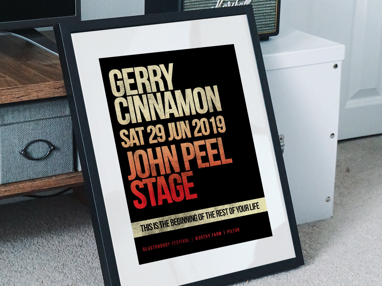 Gerry Cinnamon Poster Art Print / Artwork / Cadre de boîte en - Etsy France