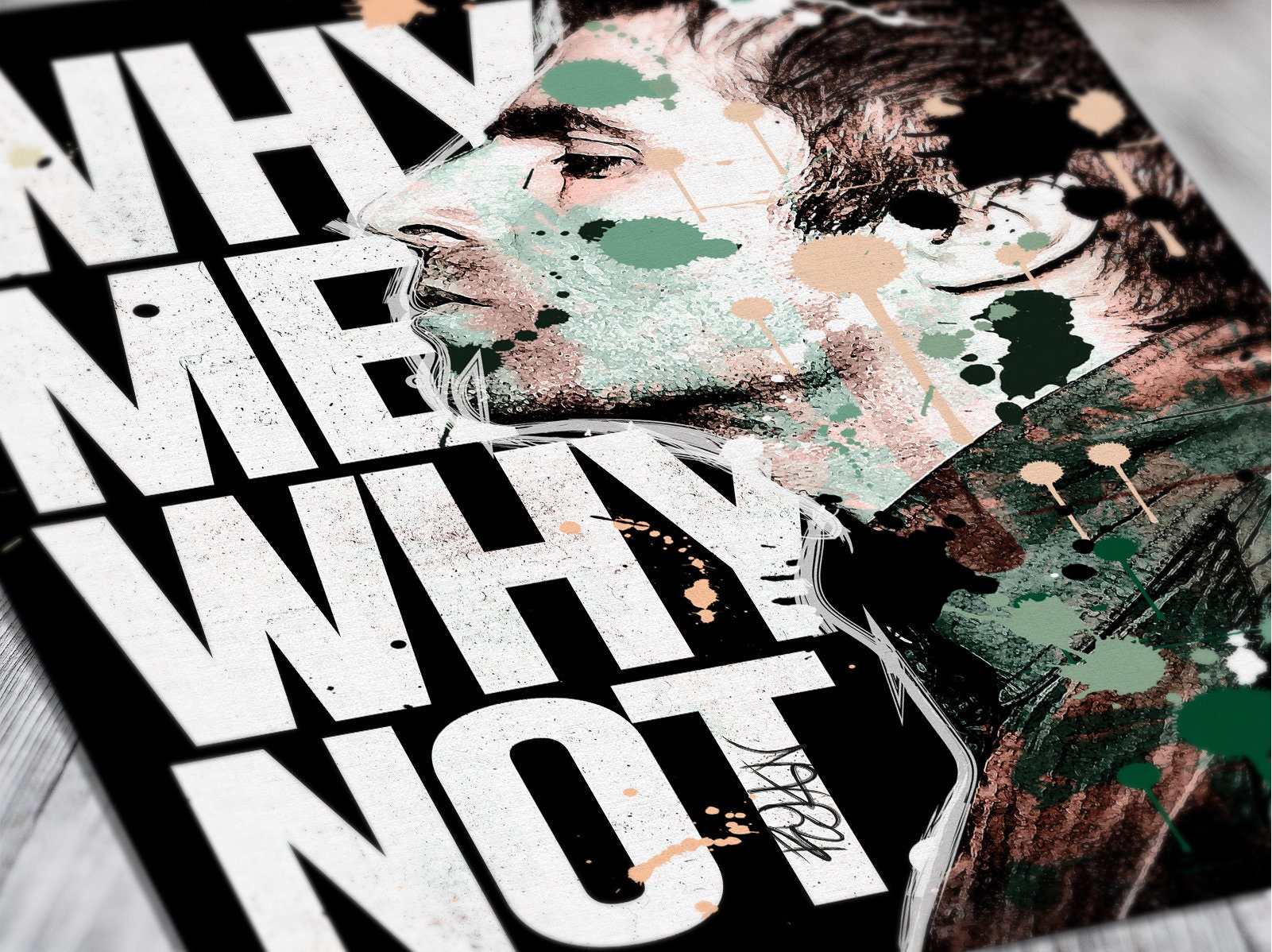 Liam Gallagher Why Me Why Not Poster Art Print / Typography | Etsy Liam Gallagher Why Me Why Not Poster Art Print / Typography | Etsy