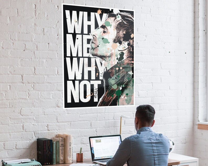 Liam Gallagher A1/A2 Artwork / Why Me Why Not Poster / - Etsy