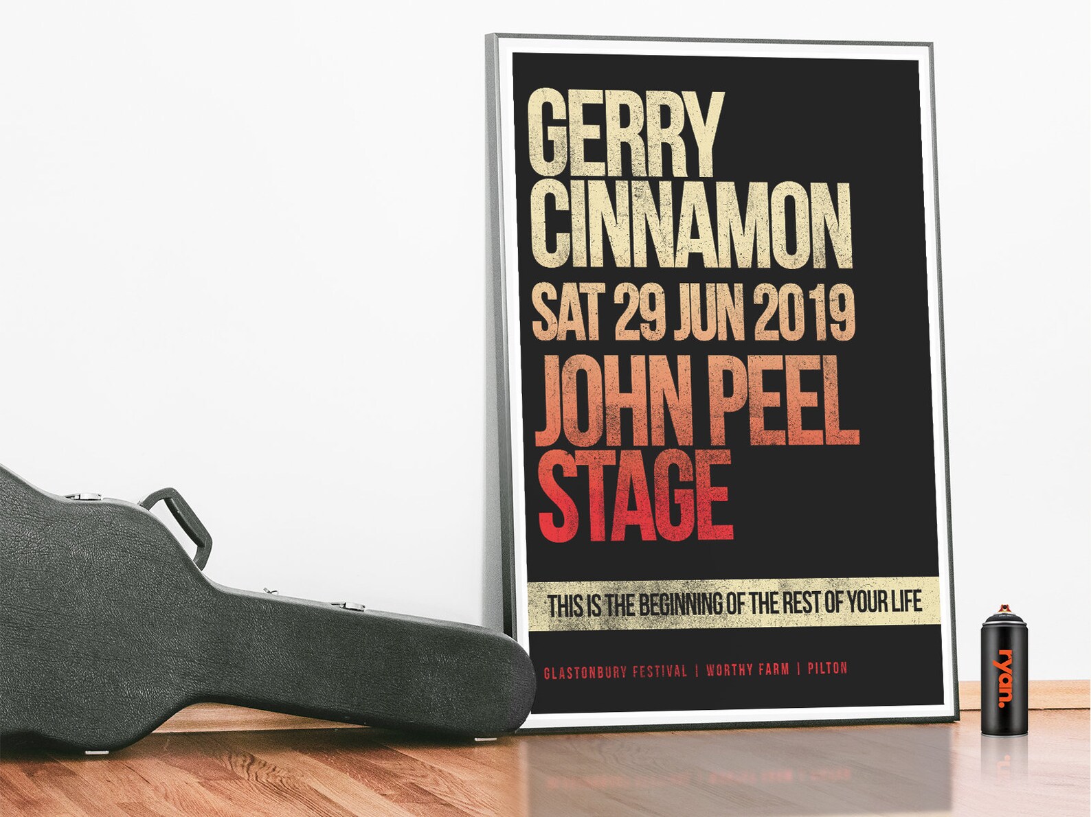Gerry Cinnamon Poster Art Print / Artwork / Cadre de boîte en - Etsy France