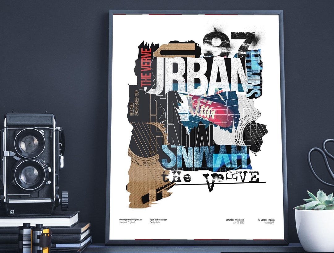 The Verve Poster / Richard Ashcroft Art Print Unframed Artwork / Urban ...