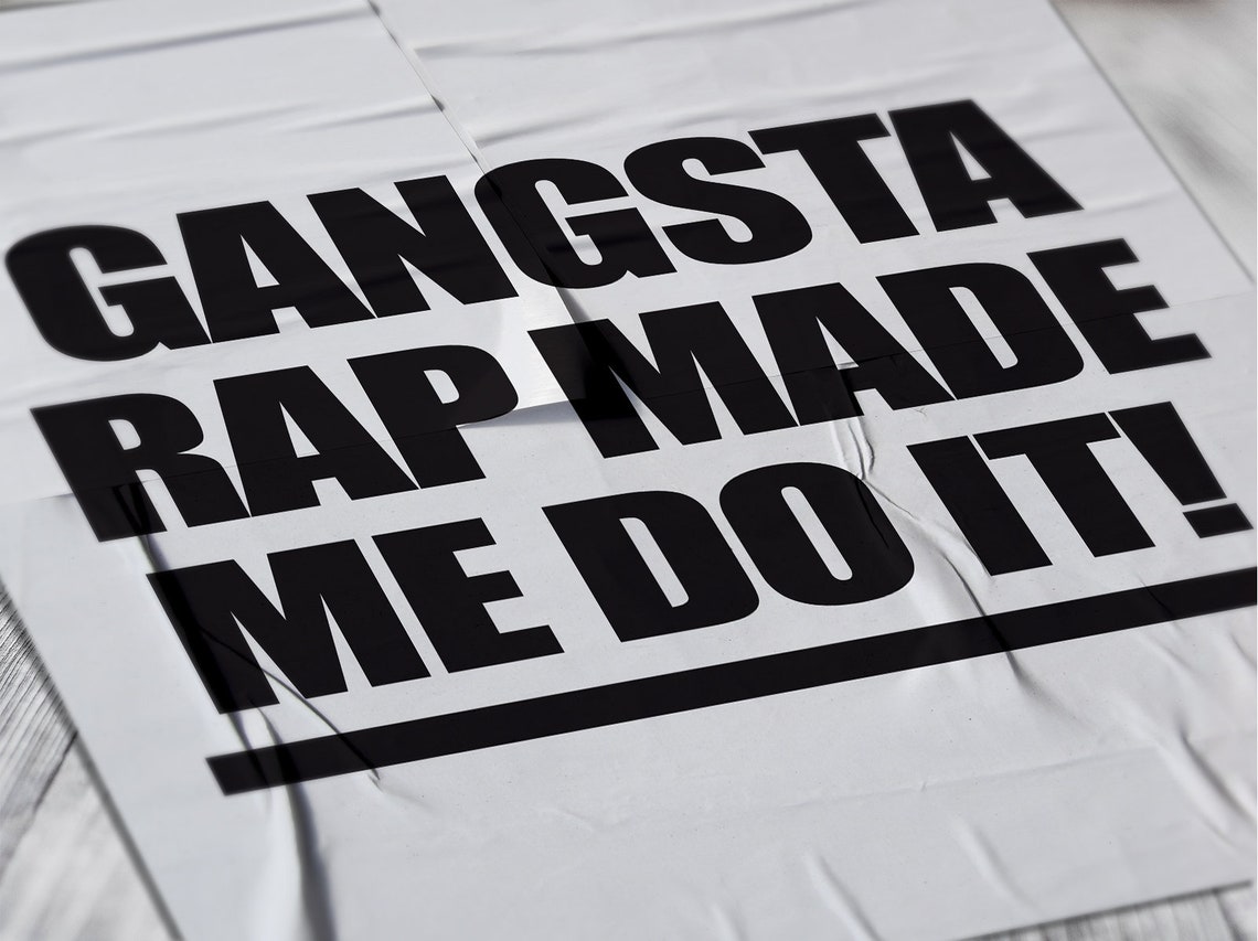 Gangsta Rap Made Me Do It Print / Poster Art / Ice Cube Print - Etsy UK