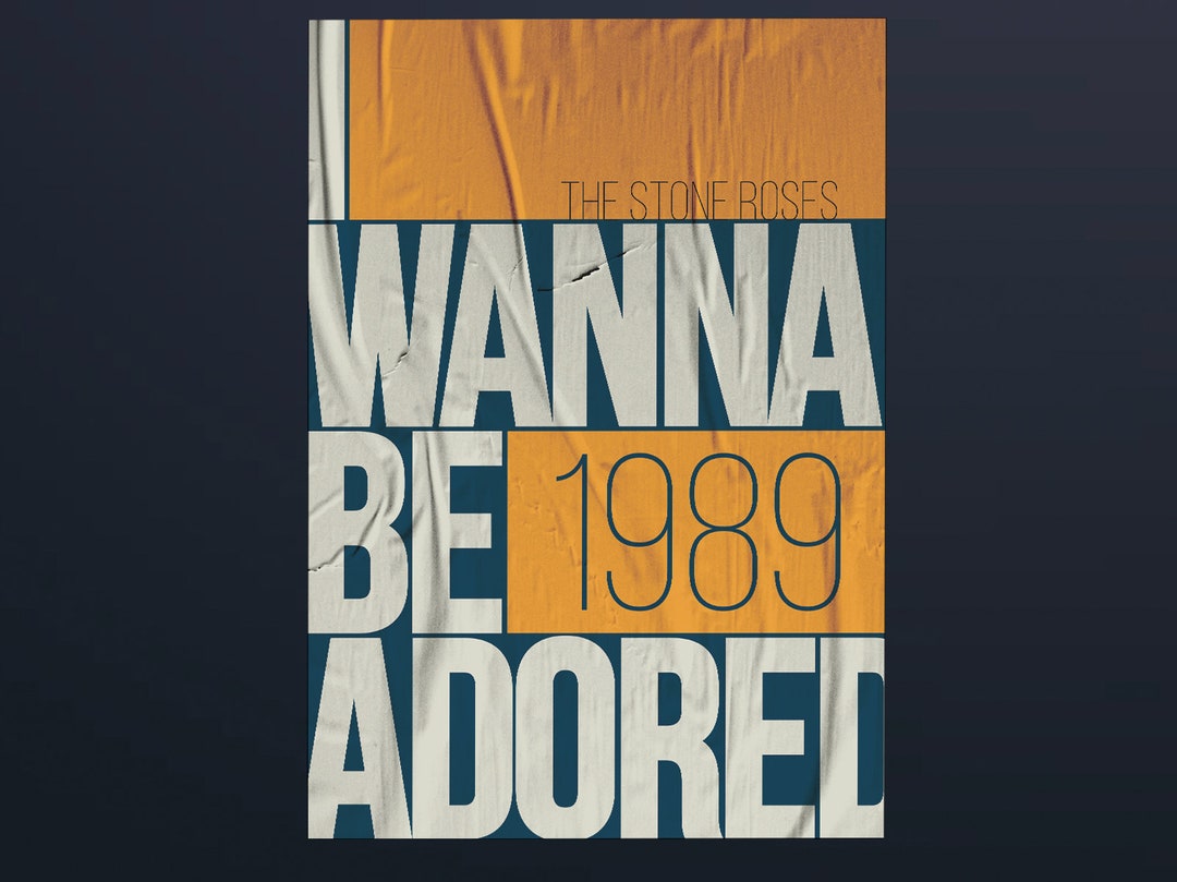 The Stone Roses Poster/ Artwork / I Wanna Be Adored / Indie Music ...