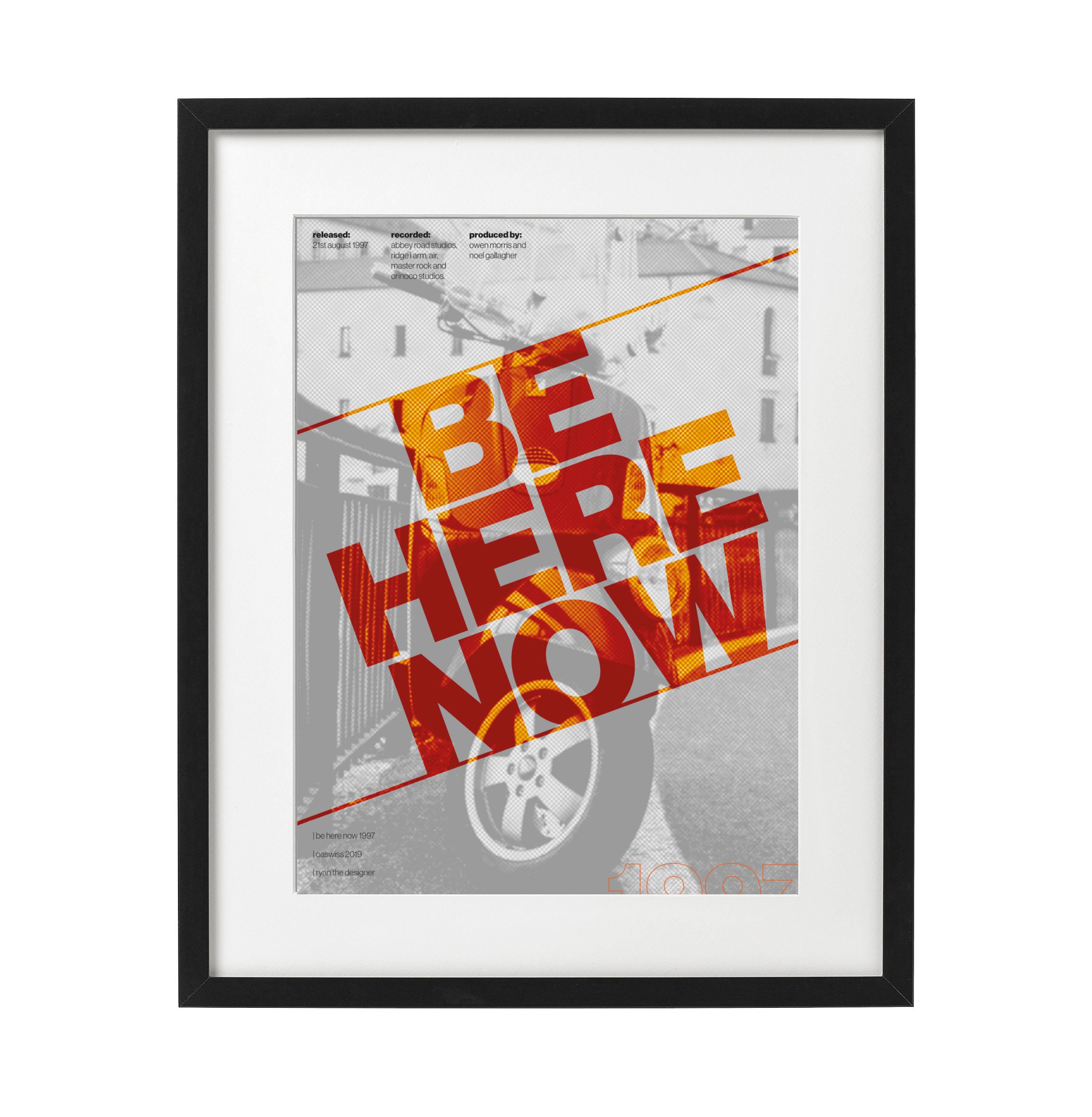 Be Here Now Artwork / Music Print / Poster / Gig Poster / 90s - Etsy UK