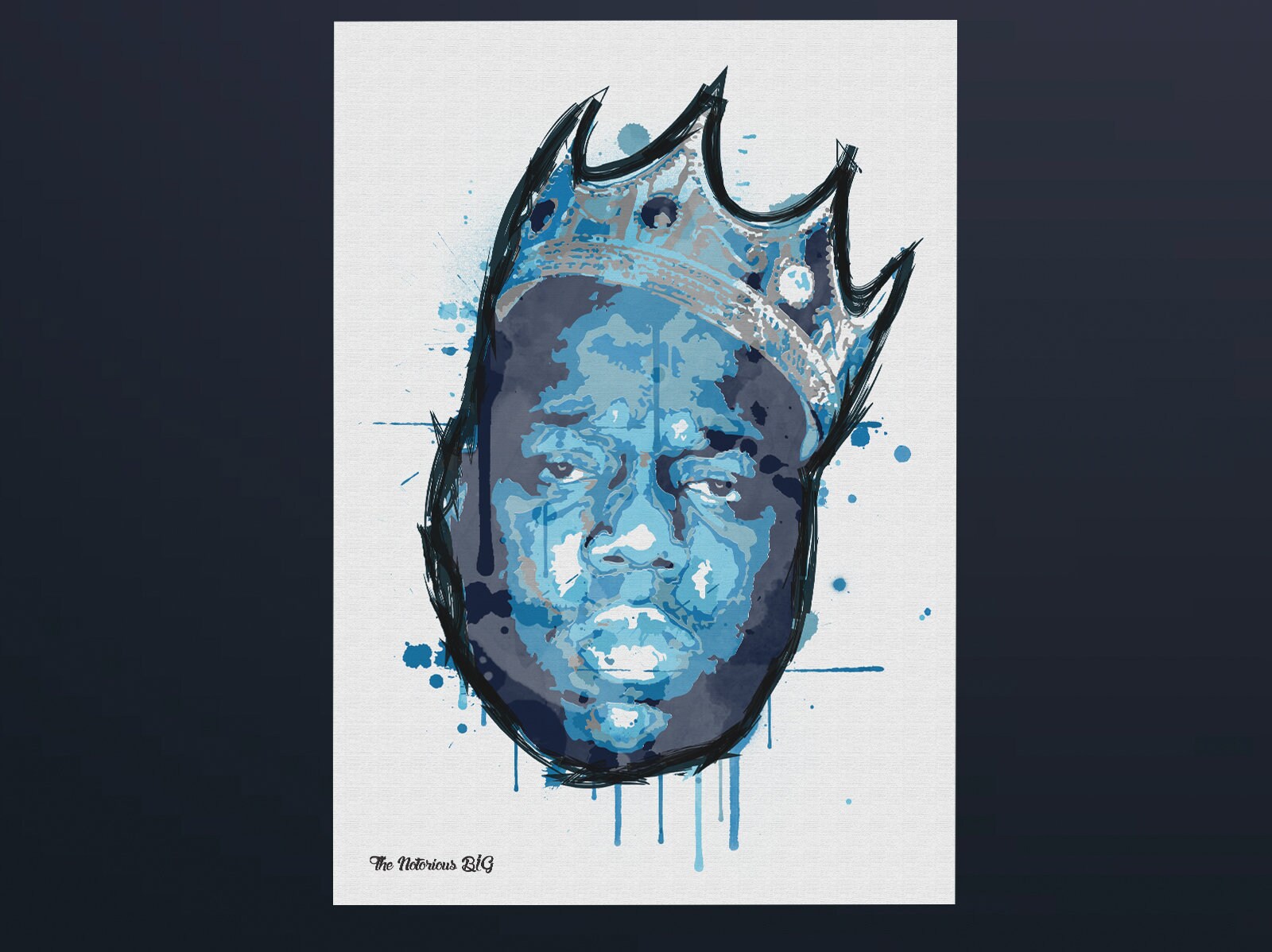 Biggie Smalls Graffiti Print / Digital Art / Notorious BIG - Etsy.de