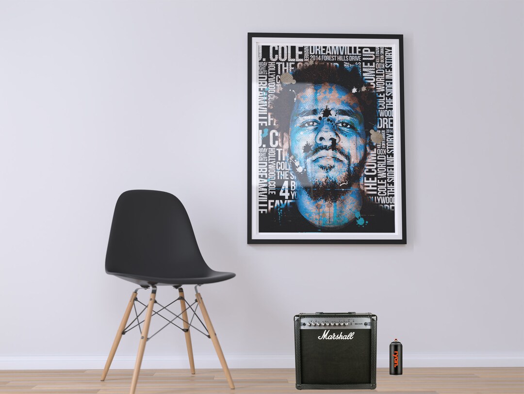 J Cole Graffiti Print / Digital Art / Cole World Print / Archival ...