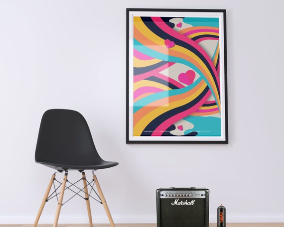 Clouded Judgement Poster Art Print / 1960s Design / Artwork / - Etsy