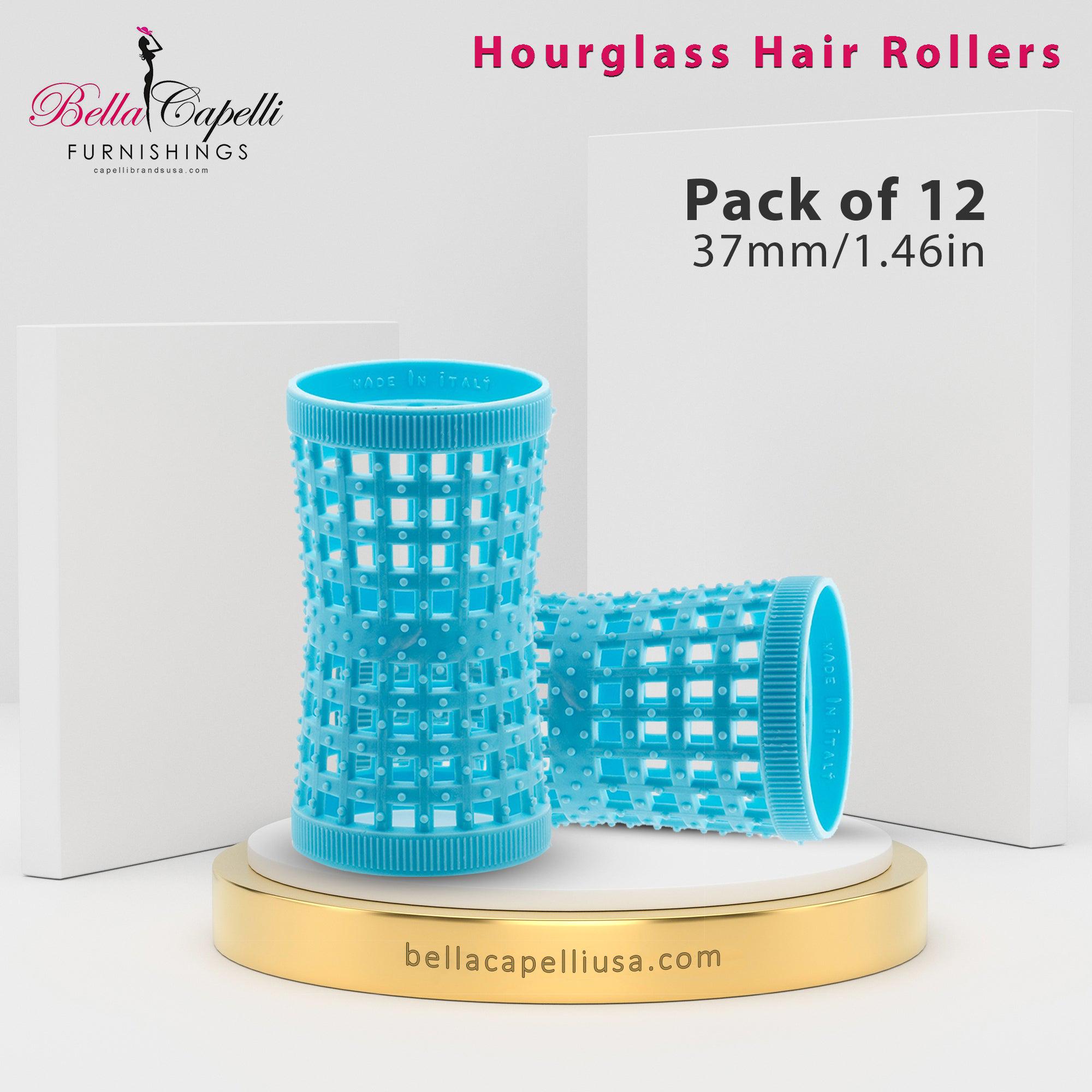 The 12 Pieces Self Grip Orange Natural Hair Rollers Unisex Hair Curlers ...