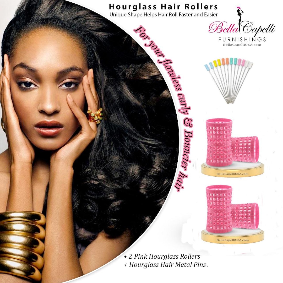The 20% off - 2 Pack of Large Pink + Hourglass Hair Pins - Etsy