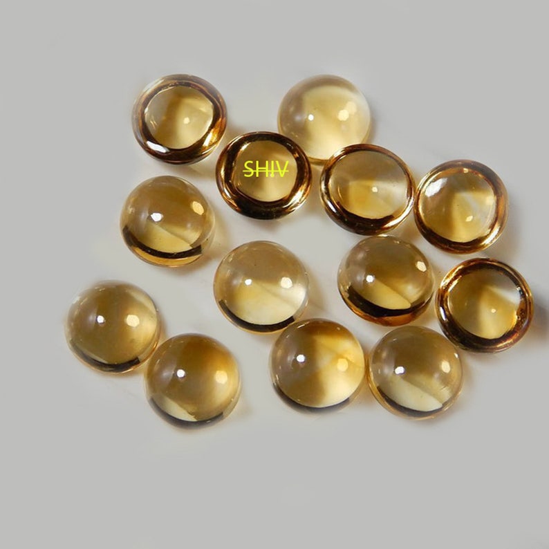 AAA Citrine Round Cabochon 6MM-7MM 100% Natural Citrine Round - Etsy