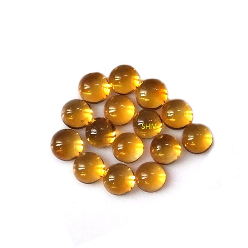 AAA Citrine Round Cabochon 6MM-7MM 100% Natural Citrine Round - Etsy