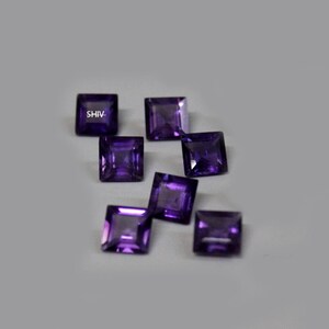 AAA Amethyst Square Faceted 5MM-6MM 100% Natural Amethyst - Etsy