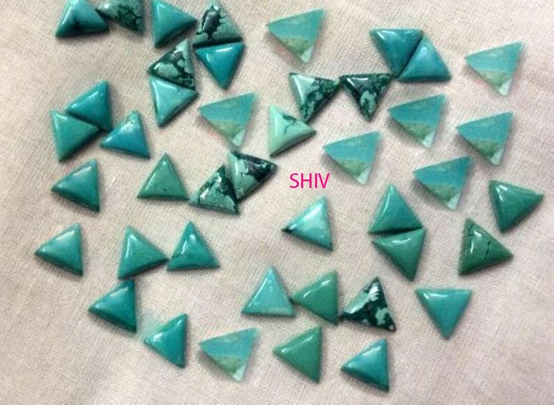 Natural Real Tibetan Turquesa Trillón Cabujón 7MM-8MM-9MM-10MM Turquesa ...