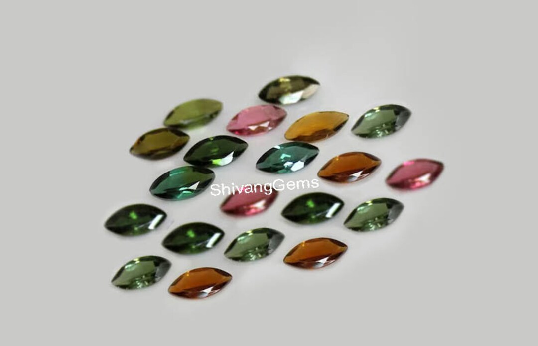 AAA Multi Color Tourmaline Marquise Faceted Cut Size 1.5X3MM to 4X8MM ...