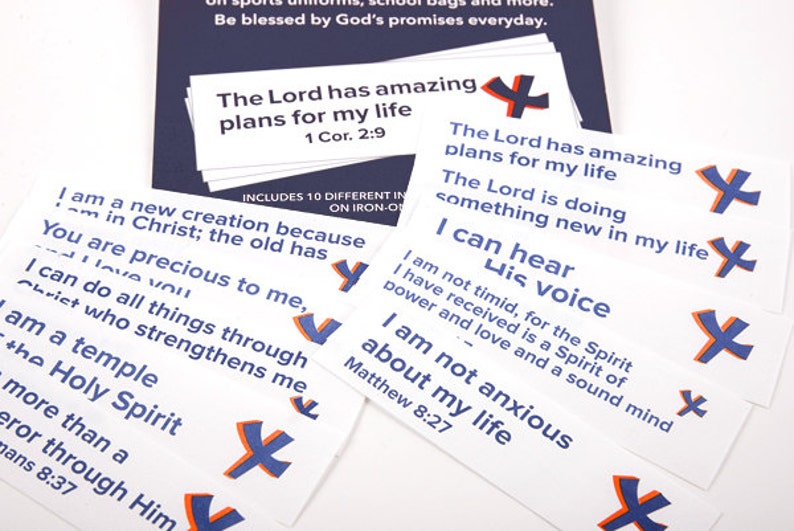 Iron on Scripture Applique 10 Pack - Etsy