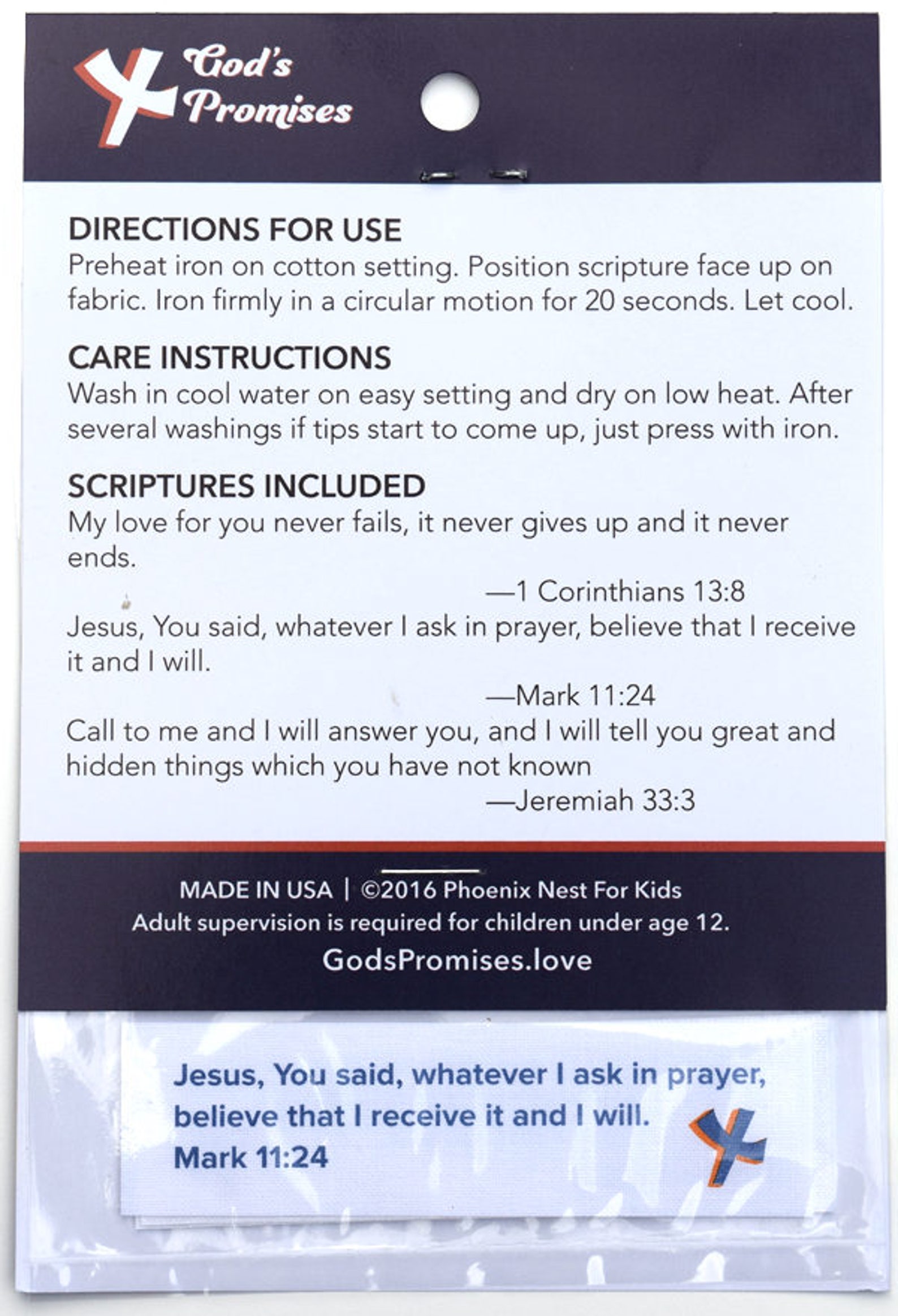 Iron on Scripture for Grandkids, Applique 3 Pack - Etsy