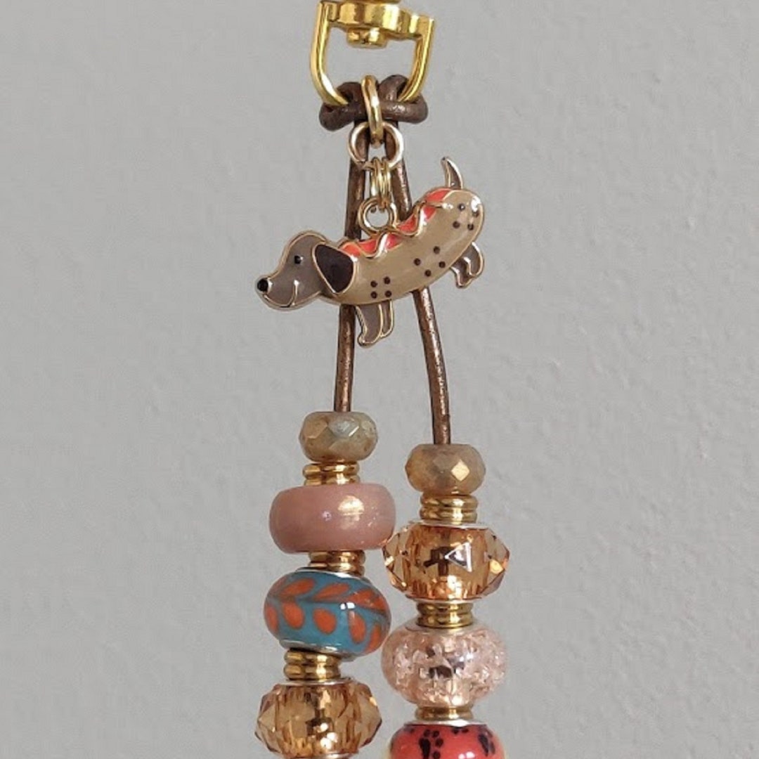 Handbag Charm Dachshund Dog Dog Lover Purse Charm for Girl Clip on ...