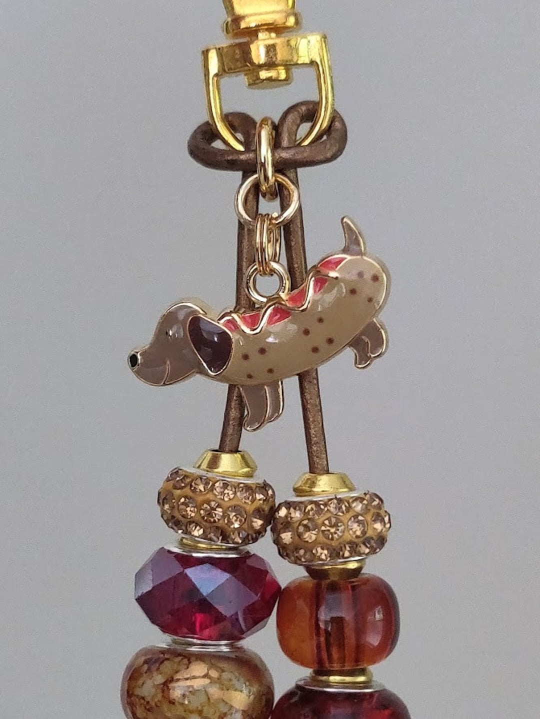 Handbag Charm Dachshund Dog Dog Lover Purse Charm for Girl - Etsy