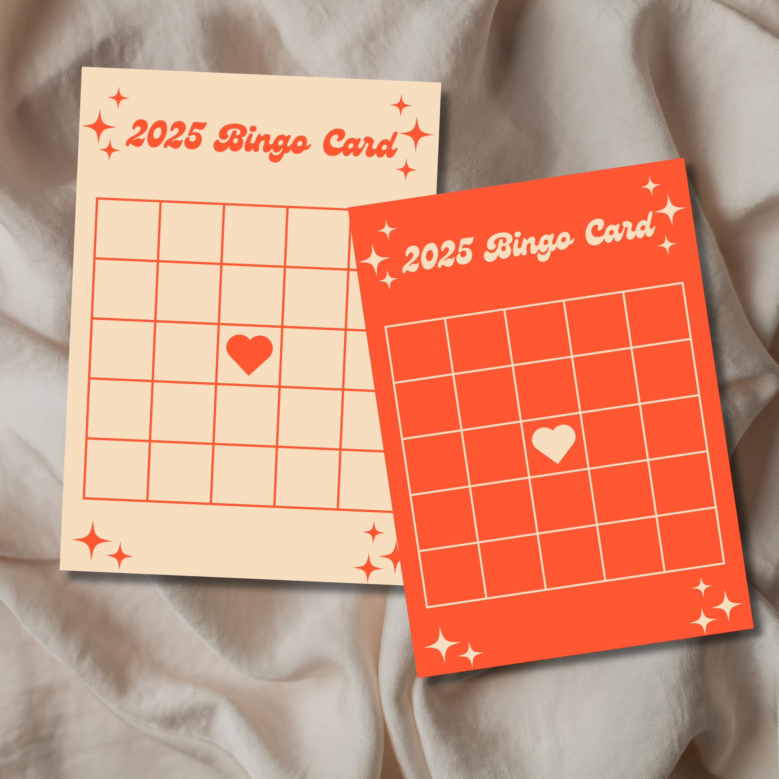 Carte de bingo 2025, Carte de bingo, Tableau Vision 2025, Manifestation ...