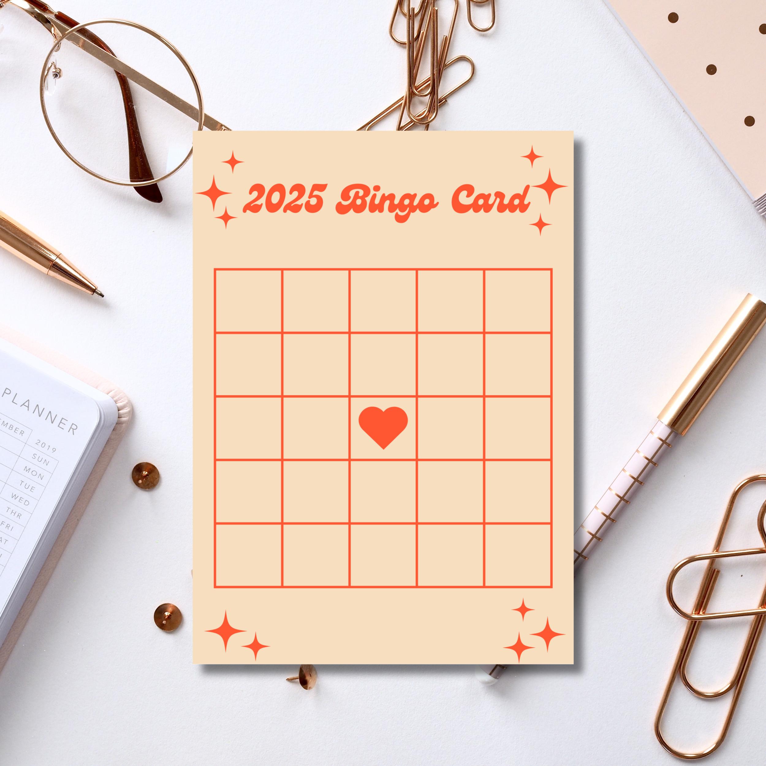 2025 Bingo Card, Bingo Card, 2025 Vision Board, 2025 Manifestation, New ...